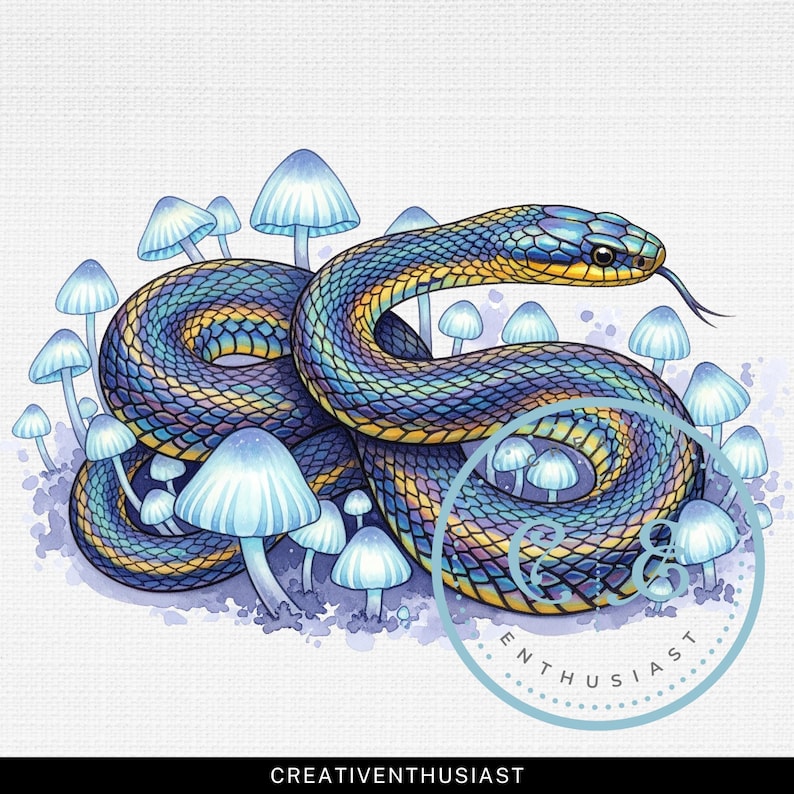 14 Colorful Snake Clipart, Reptile PNG Graphics (digital Download) - Etsy