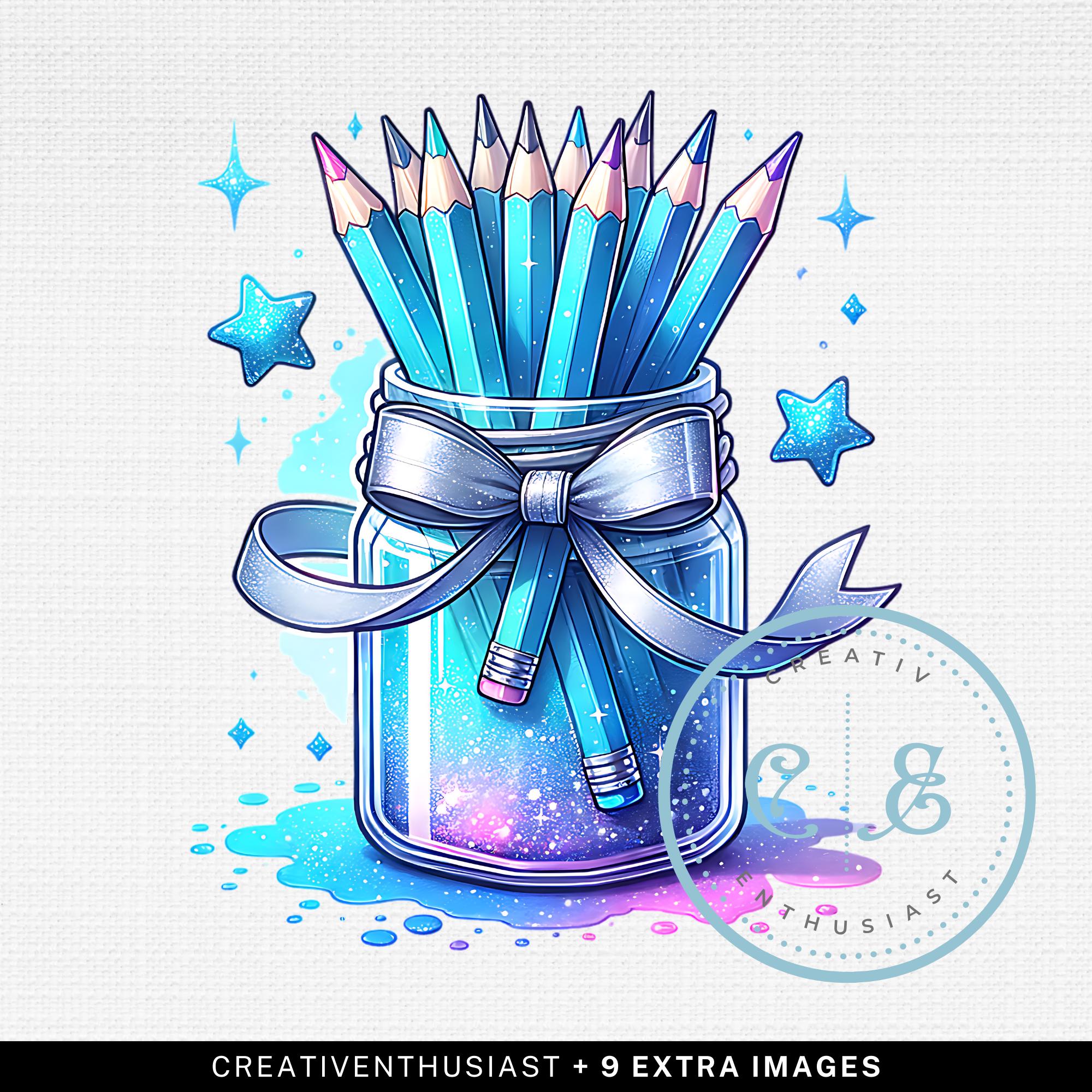 Glitter School Clipart, Teacher PNG, Digital Download, Back to School ...