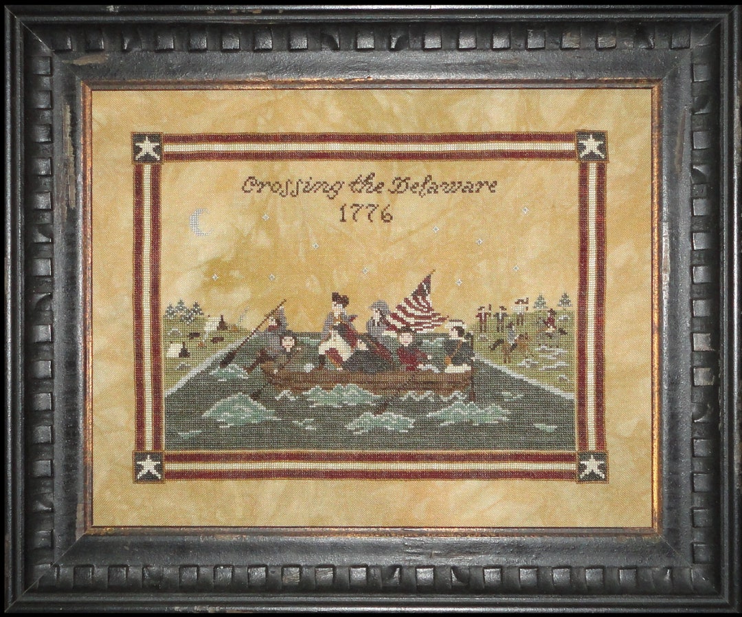 Crossing the Delaware Cross Stitch Sampler by Willow Hill Samplings - PDF Digital Download - Etsy