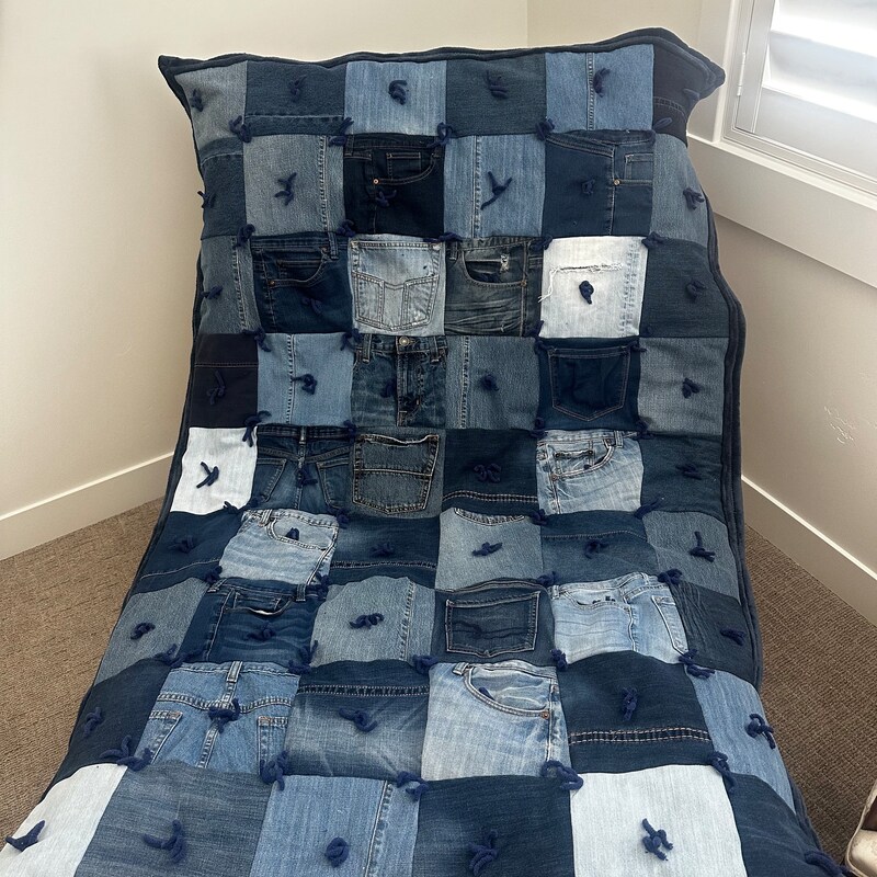 Denim Blanket - Etsy