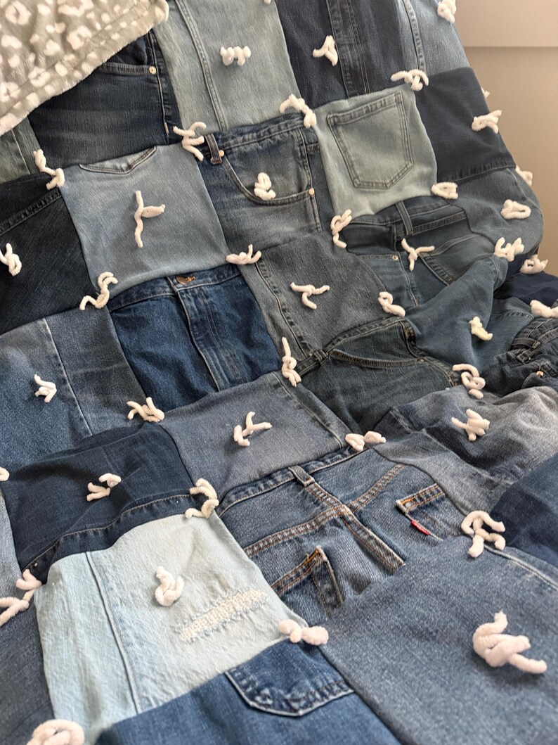 Denim Blanket - Etsy