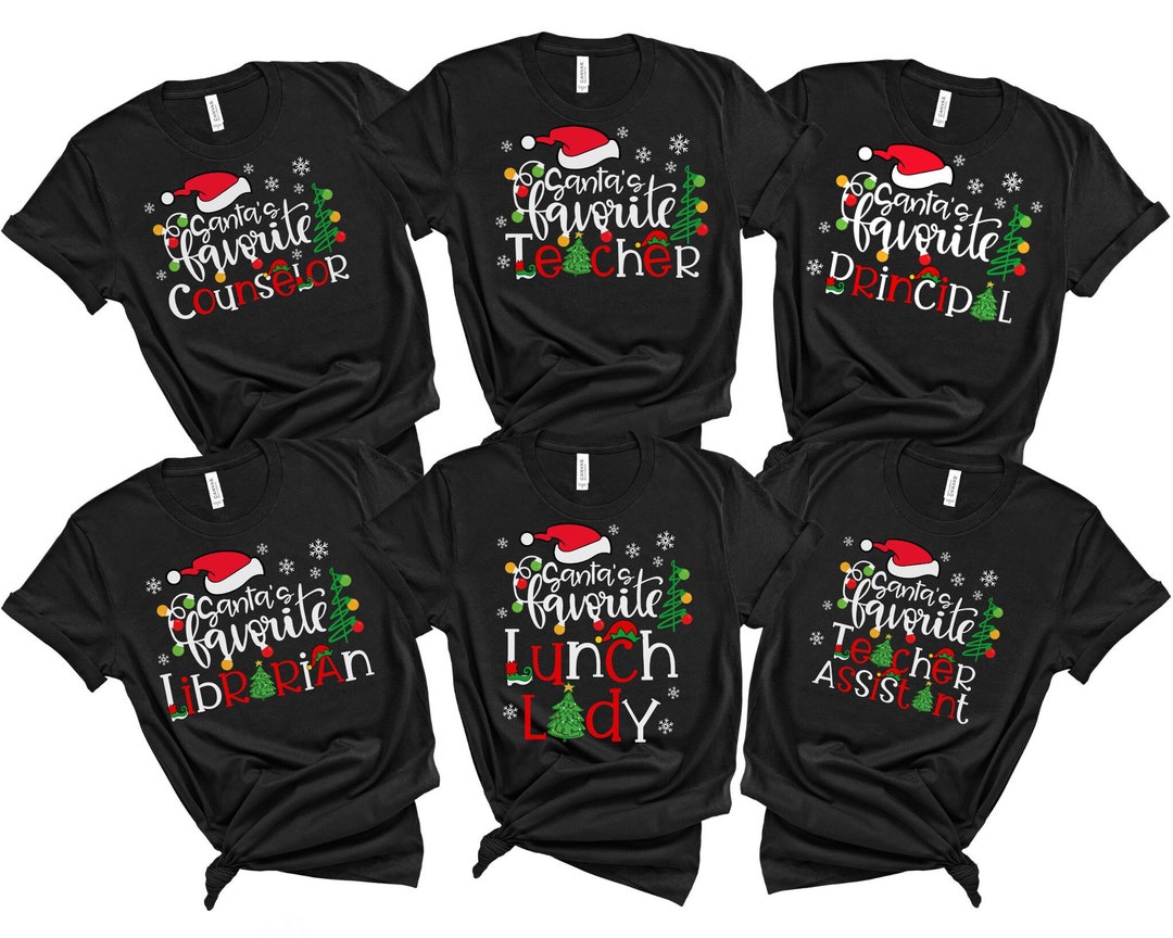 Christmas Teacher Shirt, Funny Custom Matching Group Teacher Tshirt ...