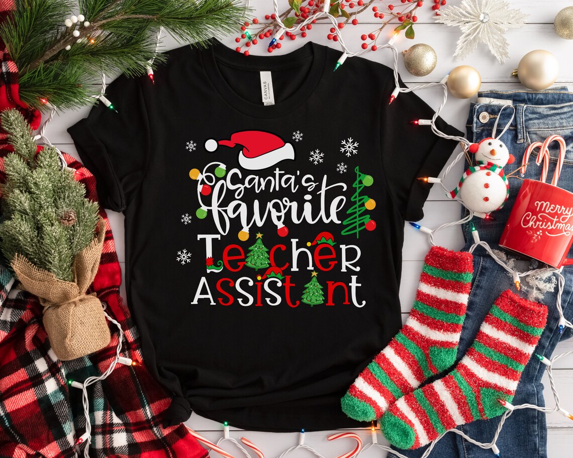 Christmas Teacher Shirt, Funny Custom Matching Group Teacher Tshirt ...