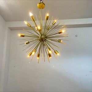 18 Arm Large Start Bust Sputnik Lights Designer Down Rod Chandelier ...