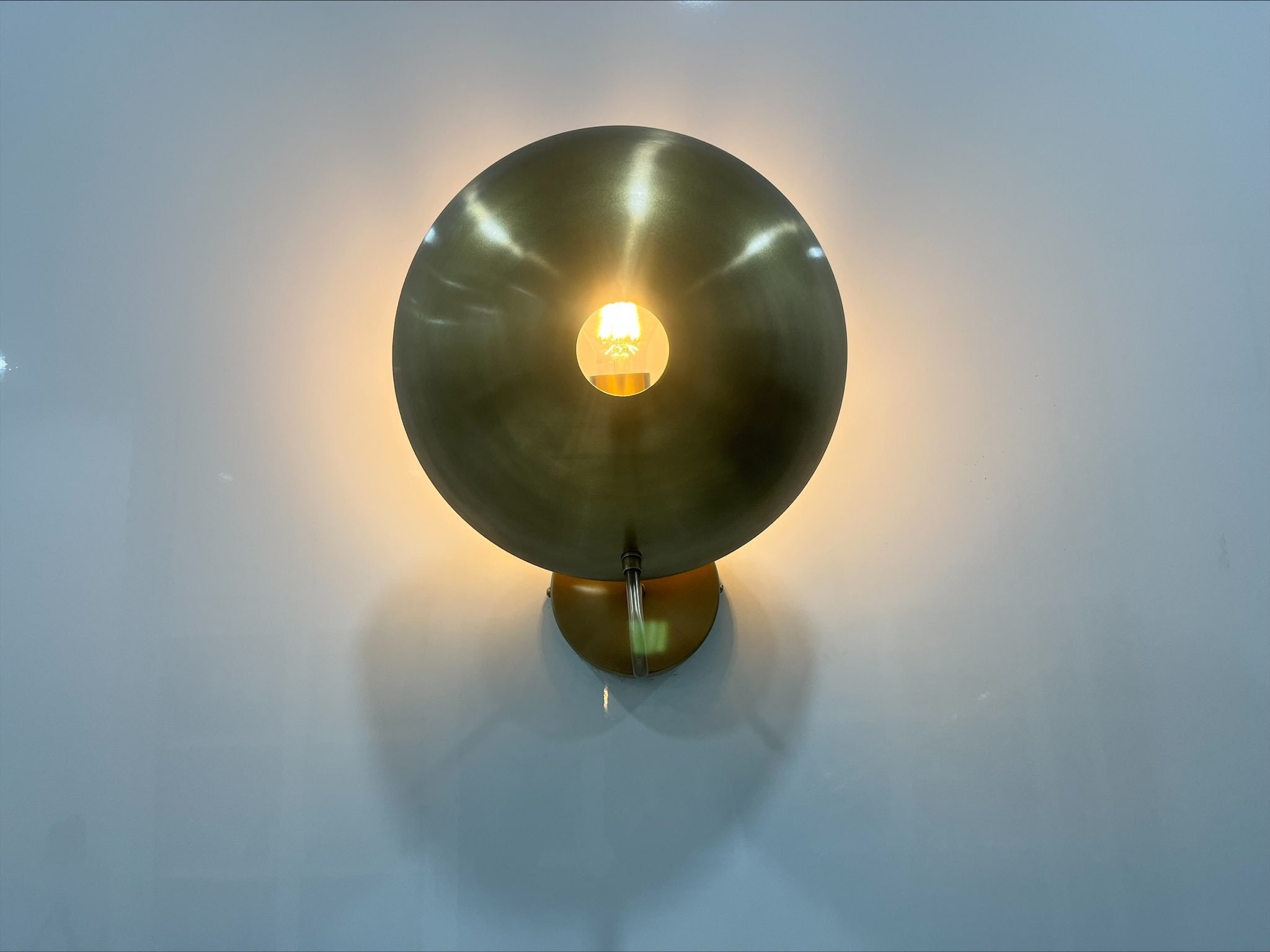 Set of 2 Metal Shade Sconce Modern Wall Shade Lamp Mid Century Wall ...