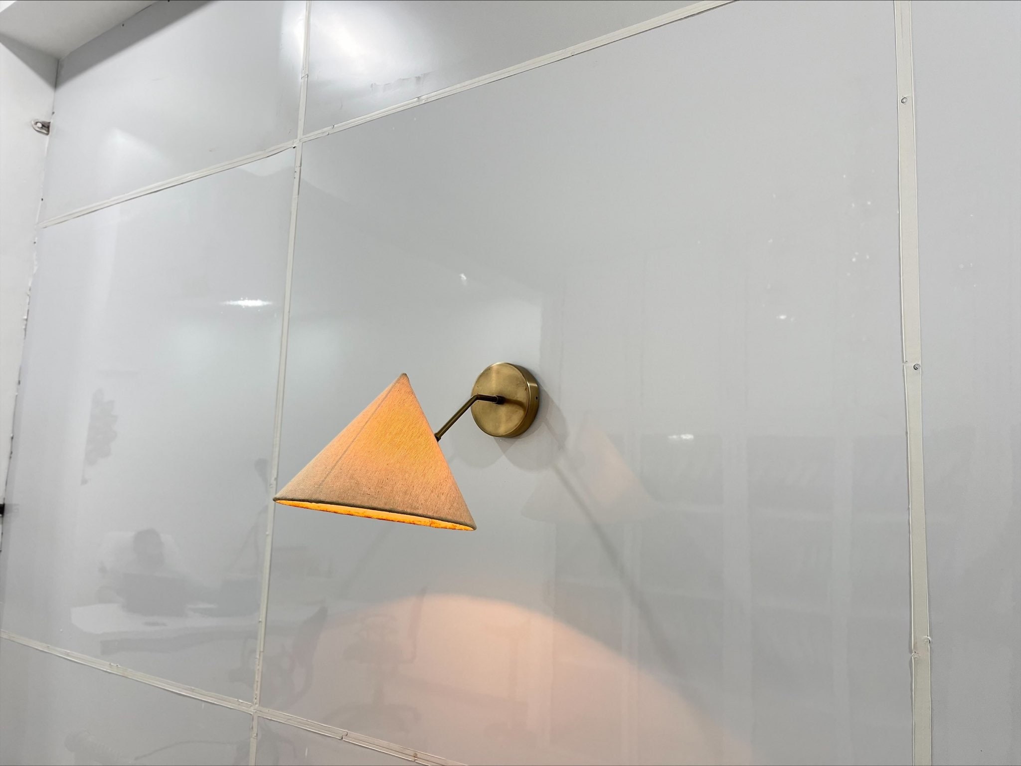 Fabric Shade Bed Side Sconce ,modern Wall Shade Lamp , Mid Century Wall ...