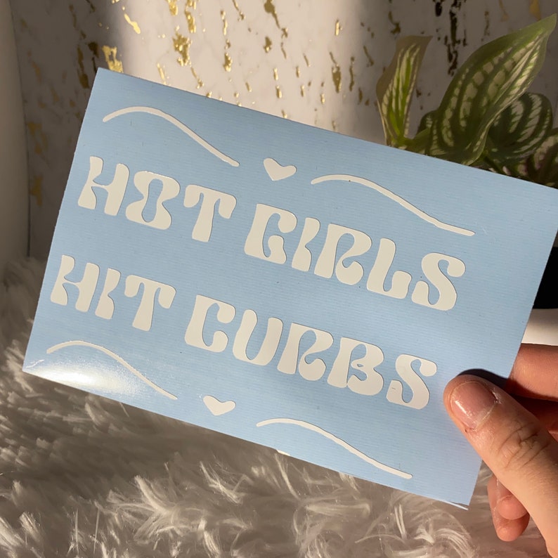 Hot Girls Hit Curbs Car Decal - Etsy