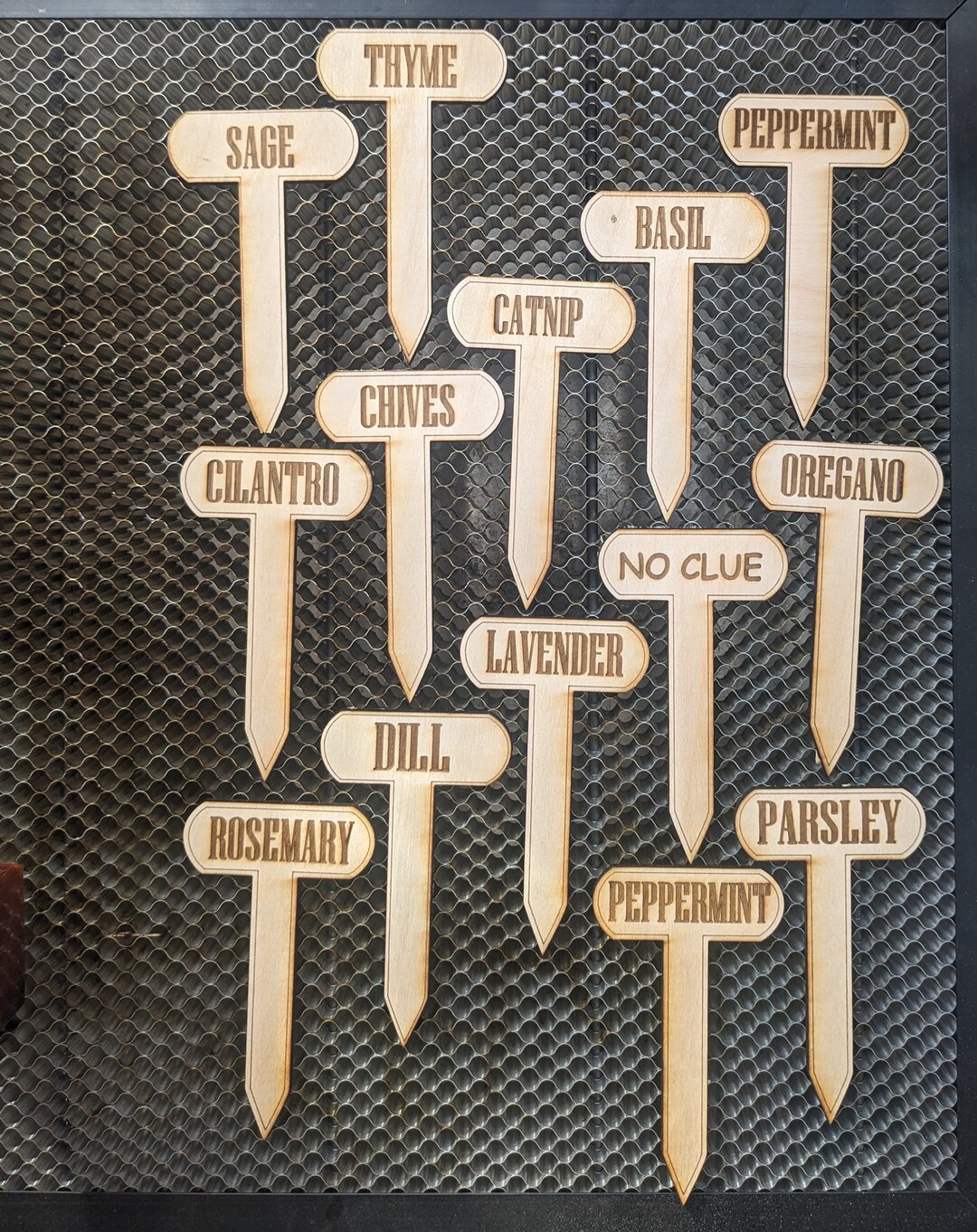 Garden Stakes Svg - Dxf - Plant, Herbs and Vegetables Garden Stakes - Etsy