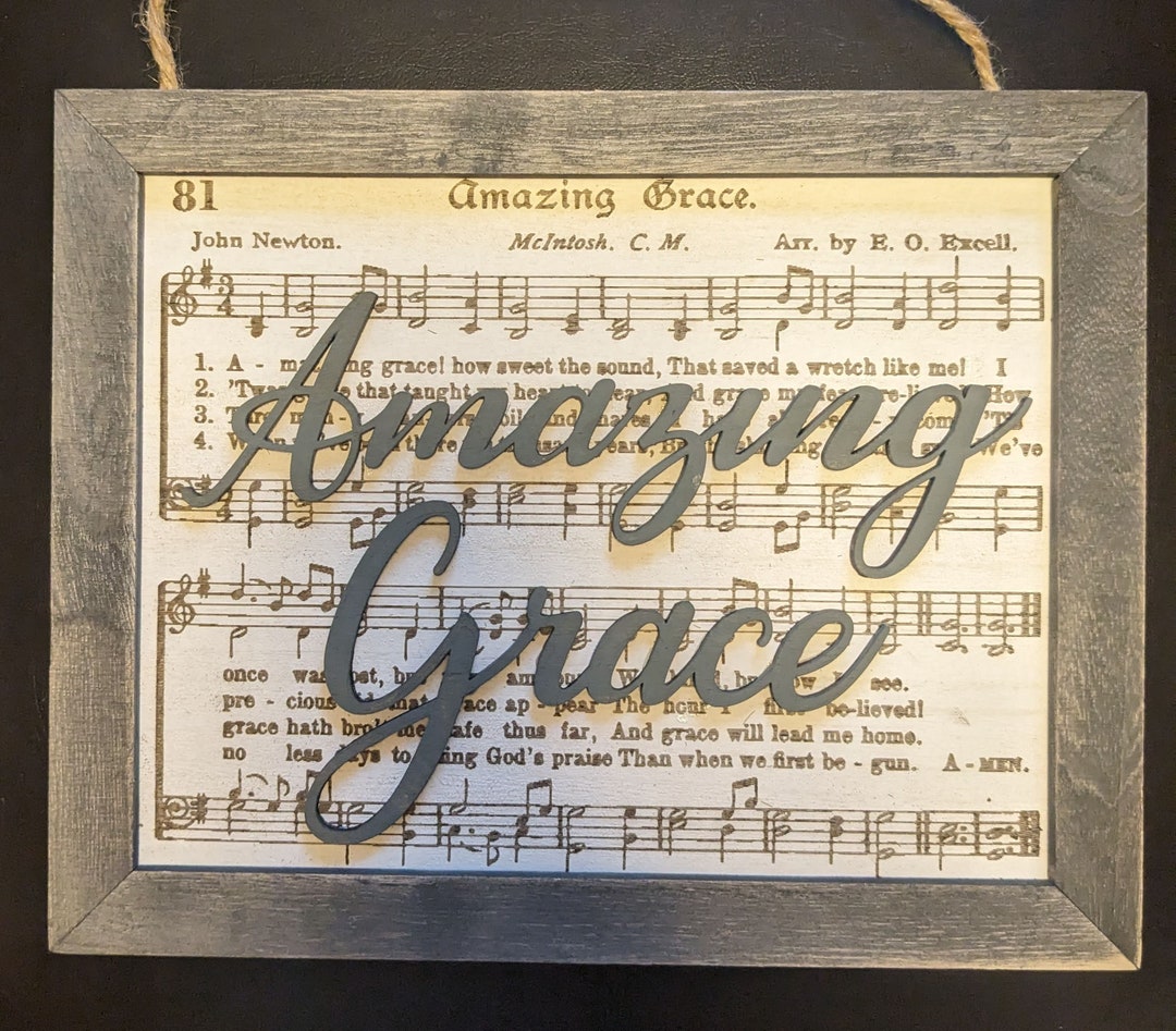 Amazing Grace Sheet Music Wall Art Photo - Etsy