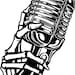 Skeleton Hand, Old School Microphone - Etsy
