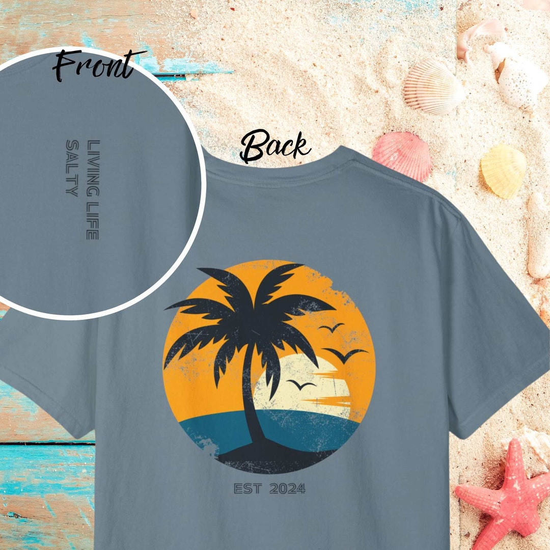 Cool Tropical Island Design With Print on Both Sides T-shirt Gift Man ...