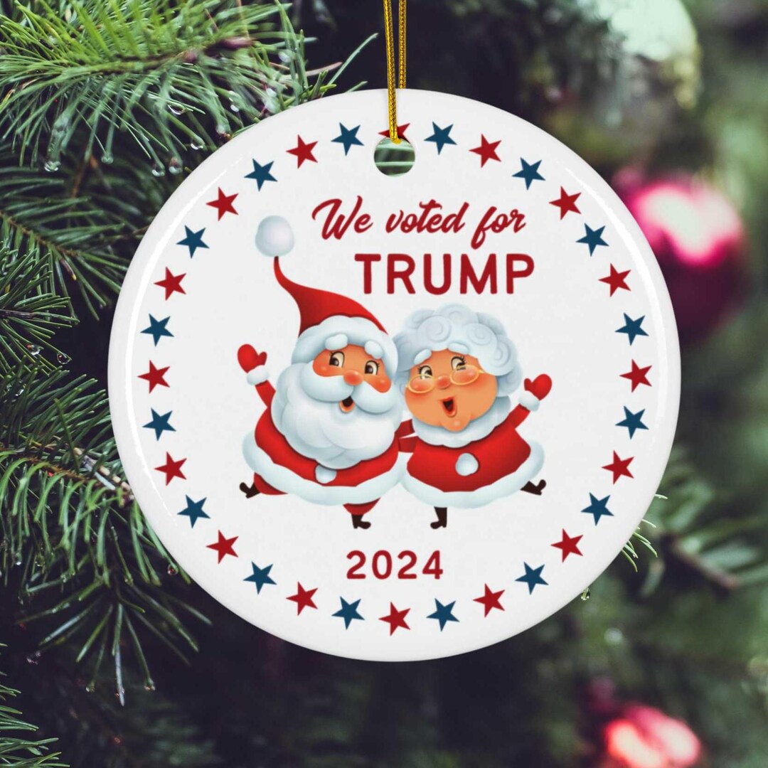 Funny Christmas Trump 2024 Ornament, Funny Political Ornament, Mr and ...