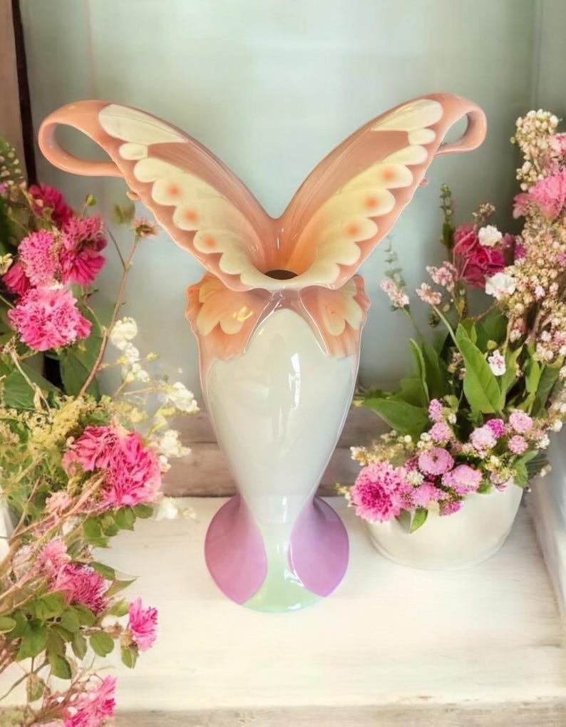 Franz Collection Papillon Butterfly Spread Wing Vase for Unique Gifts ...