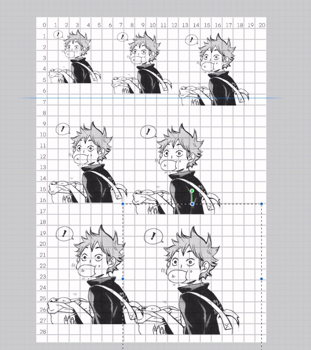 Tattoo Size Procreate/gridded Template to Print the Exact Measurement ...