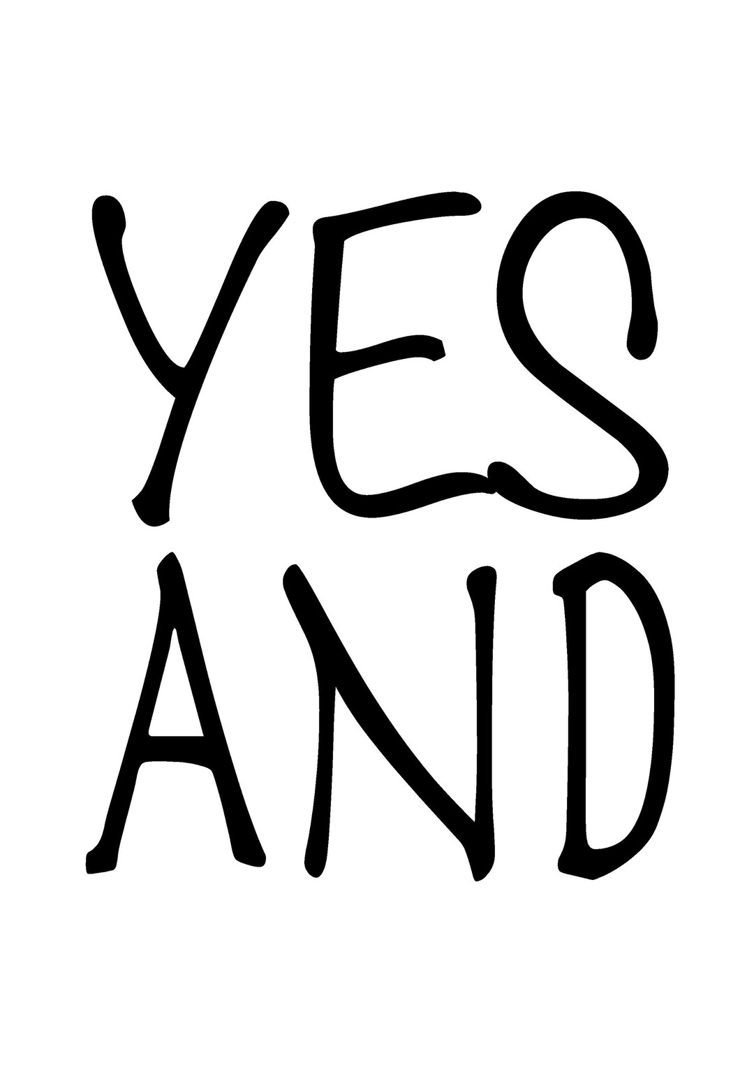 Yes and - Digital Download - SVG, PNG, JPG - Etsy