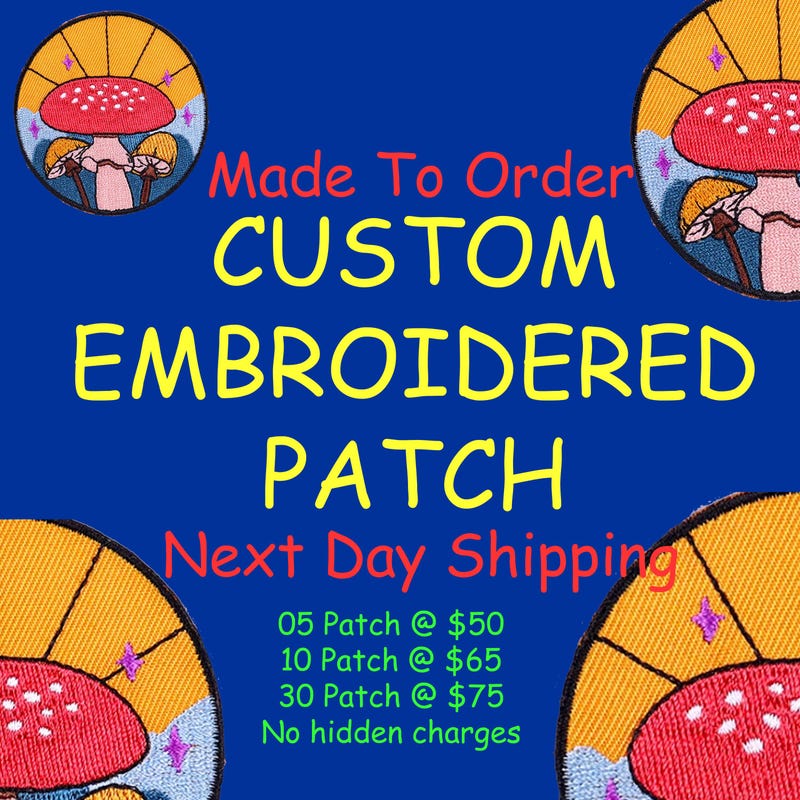 Embroidered Patch - Etsy