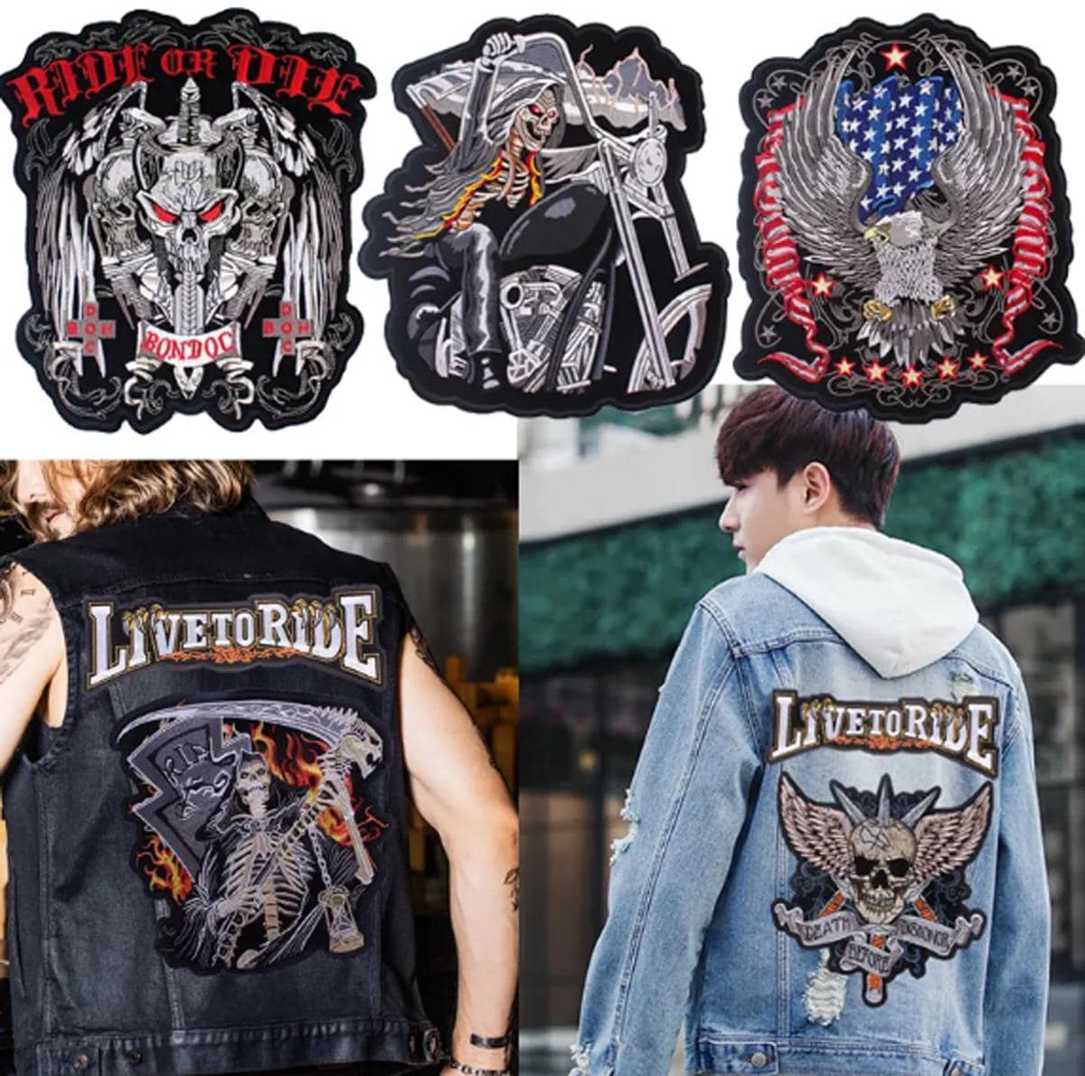 Jacket Back Patches, Large Patches for Back of Jackets, Top Quality ...