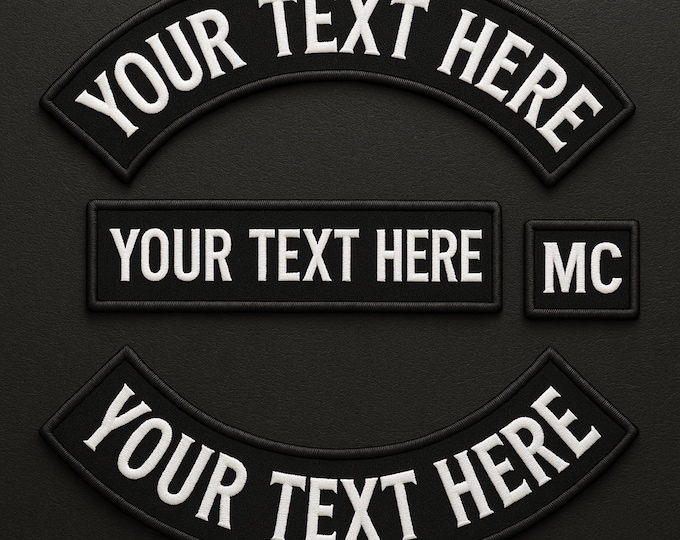Custom Rockers Top or Bottom, Name Tag, MC Patch, Rank Tag Custom - Etsy