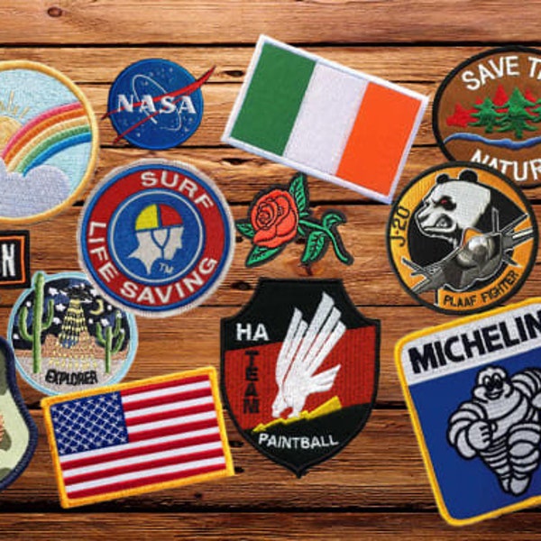 Hand Embroidered Patches - Etsy