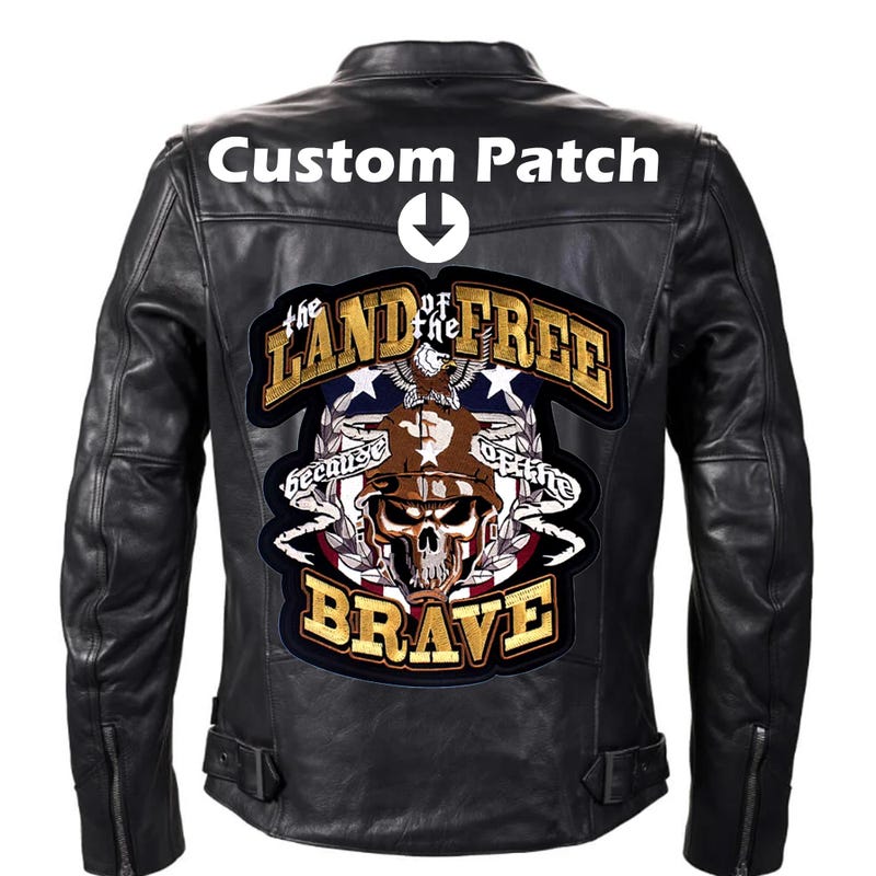 Custom Embroidered Biker Patches - Etsy