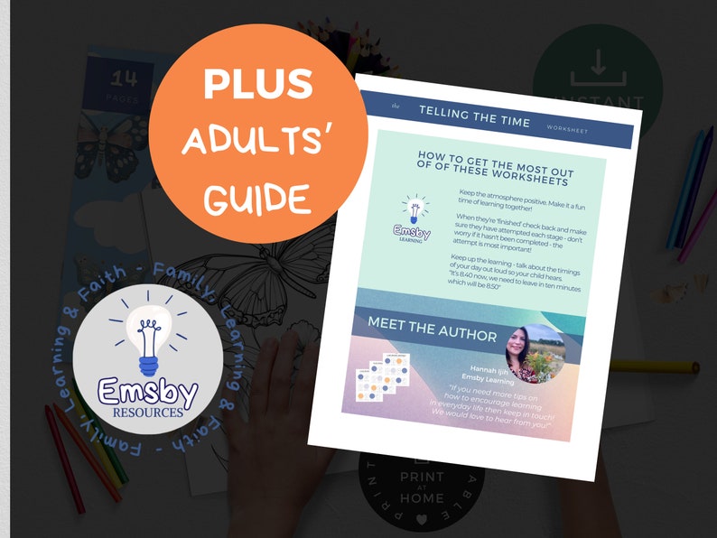 Telling the Time Preschool Learning, Preschool Printables, Clock ...