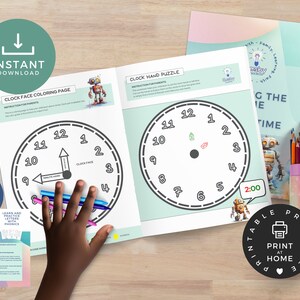 Telling the Time Preschool Learning, Preschool Printables, Clock ...