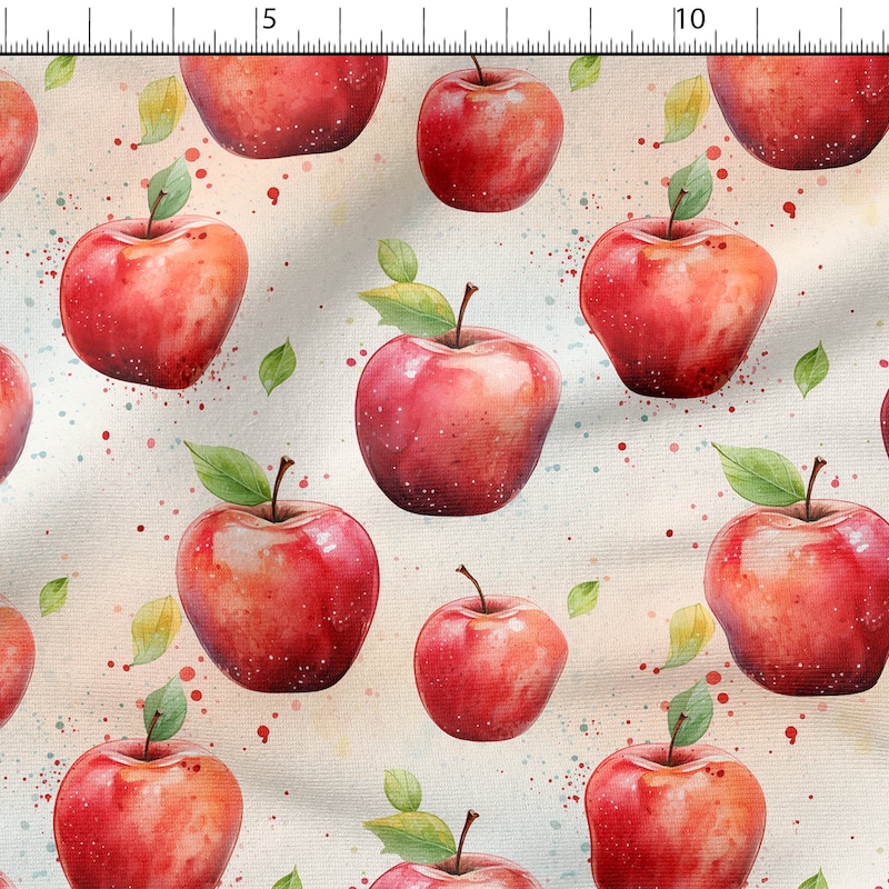 Apple Fabric - Etsy UK