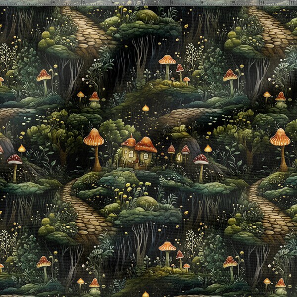 Forest Fabric - Etsy