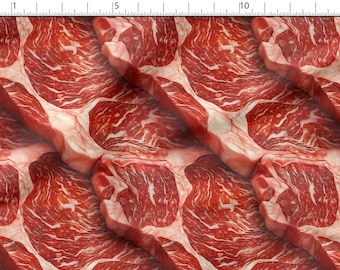Juicy Meat Fabric Ra-ra-raw Meat by Peacoquettedesigns Meaty Rare ...