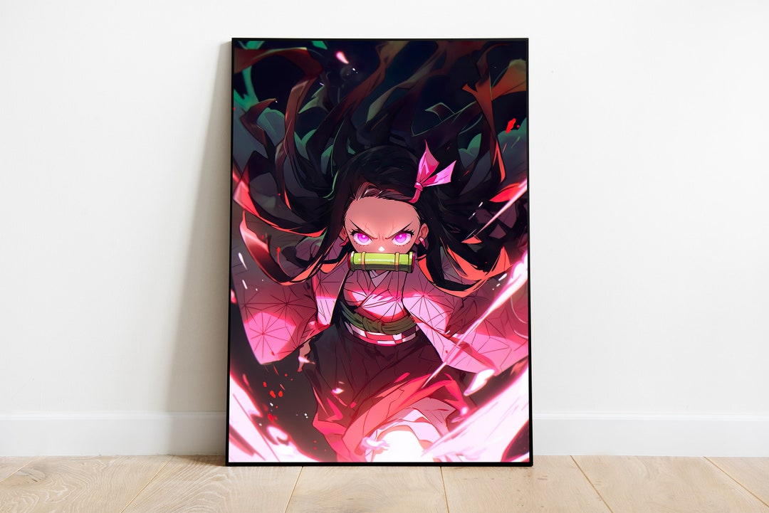 Nezuko Kamado Poster Modern Design Print High-quality Wall - Etsy