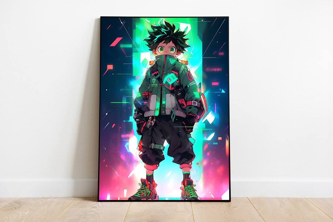 Deku - Izuku Midoriya Poster Modern Design Print | High-Quality Wall ...