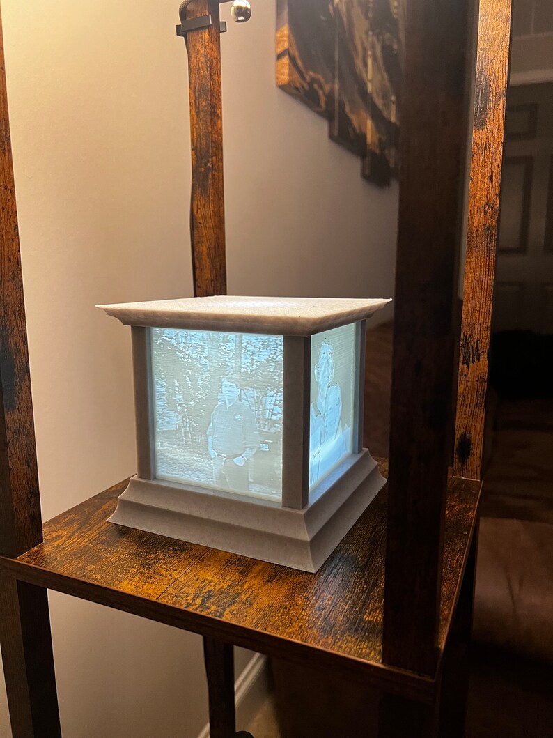Custom 3d Printed Lithophane Box Personalized Photo Light Box T Etsy