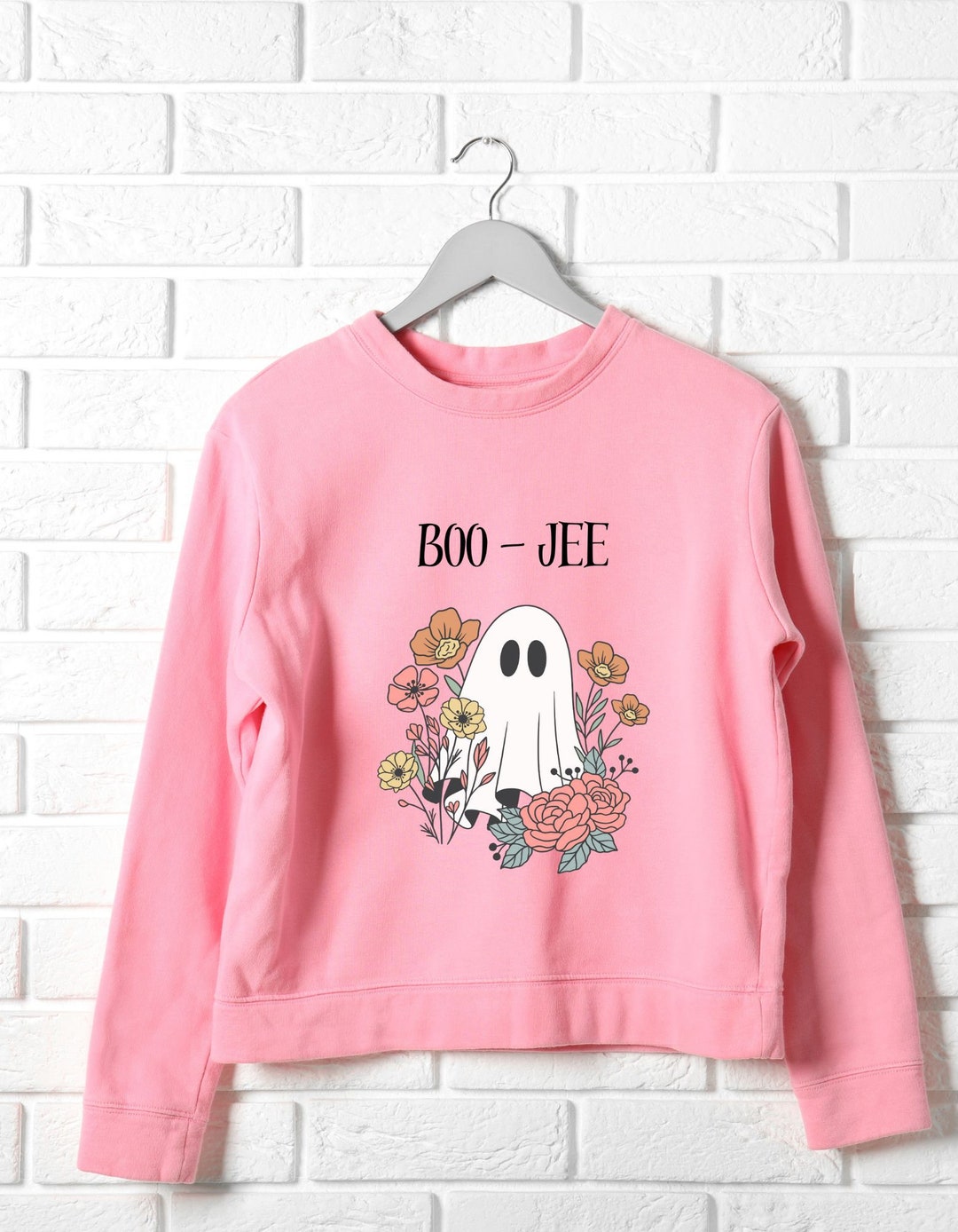 Boo-jee Ghost With Flowers INSTANT DOWNLOAD PNG Transparent Background ...