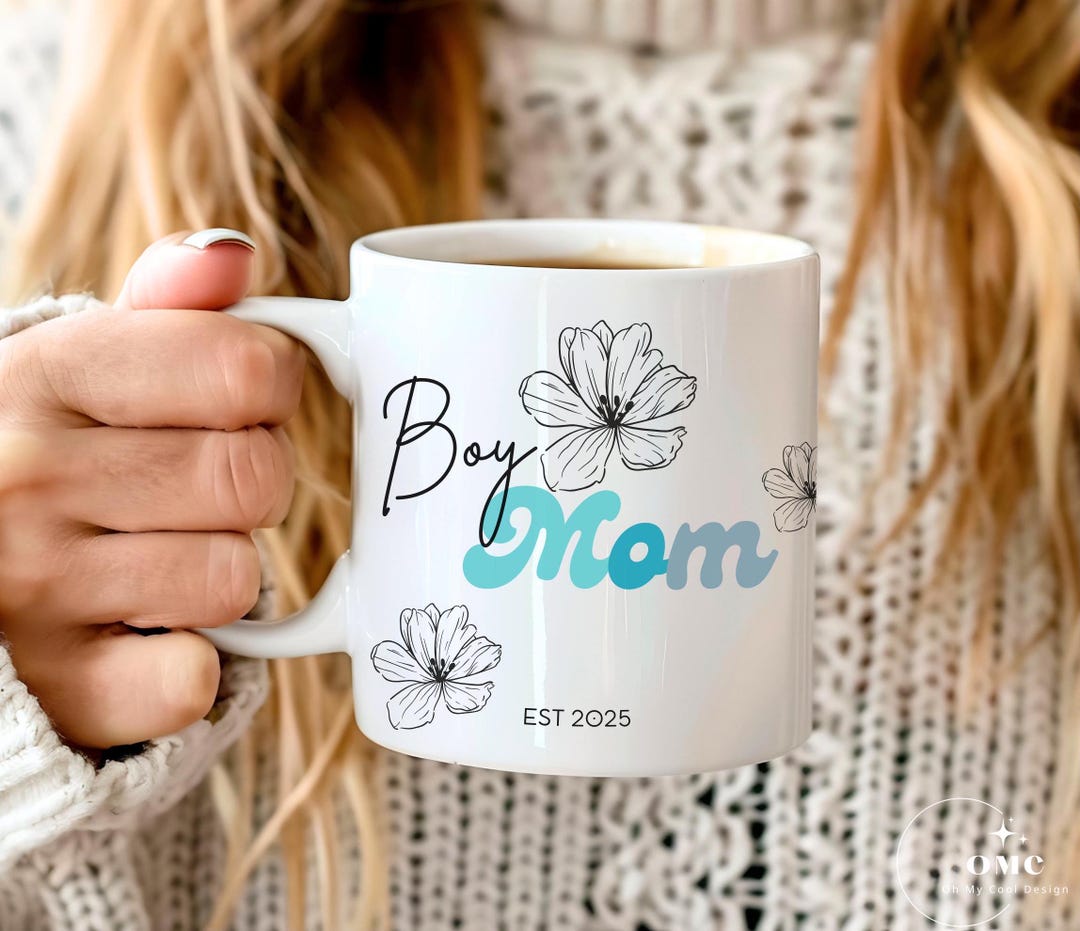 Boy Mom Custom Cup, Expecting Boy Mom Gift, First Time Mom Gifts ...