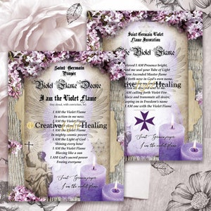 Violet Flame Prayer Saint Germain Decree and Invocation of St. Germain ...