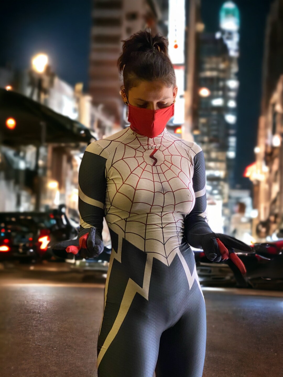 Spider Costume Cindy Moon Silk Cosplay Suit for Women - Etsy