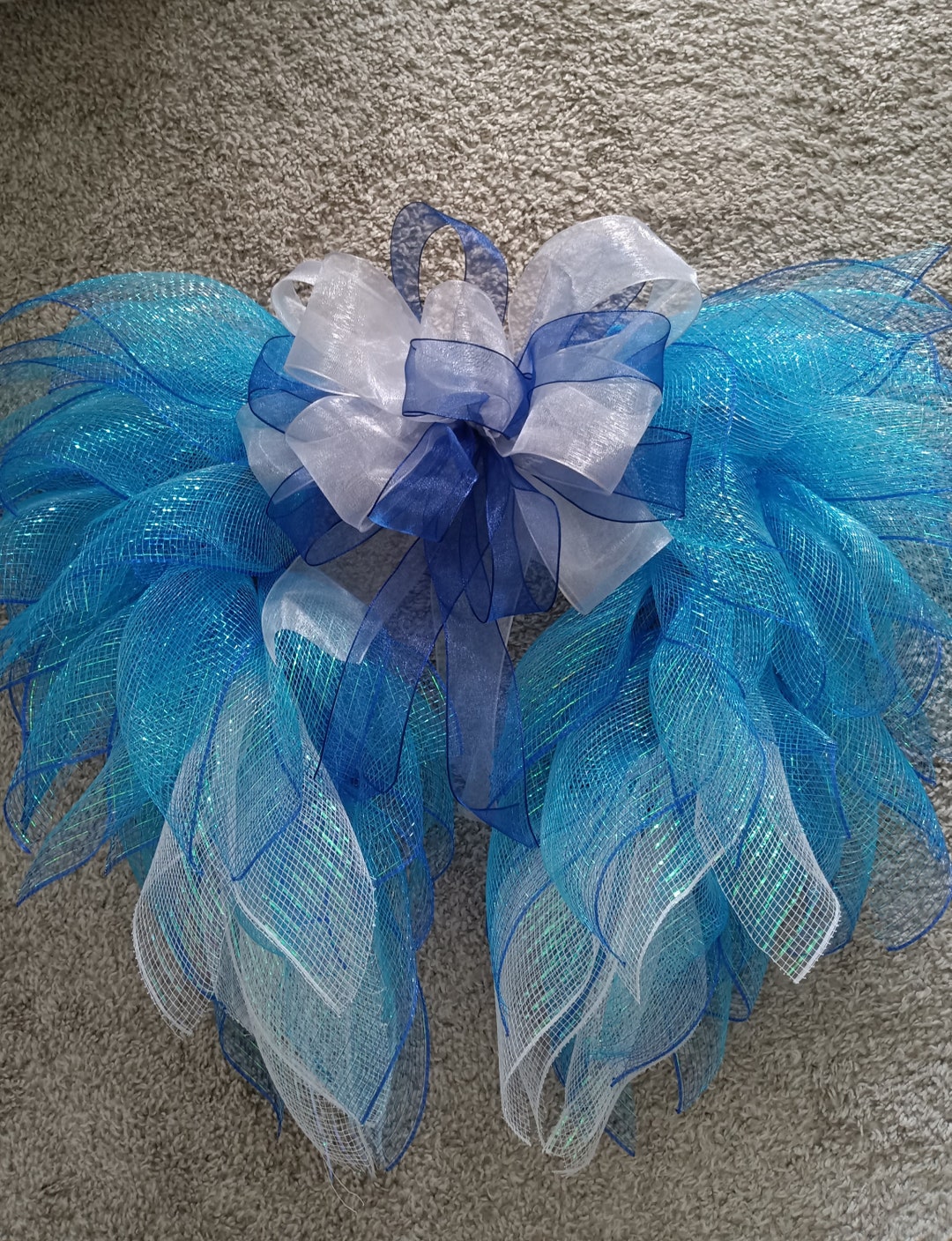 Angel's Wings Wreath , Memorial, Baby Shower, Guardian Angel Wings - Etsy