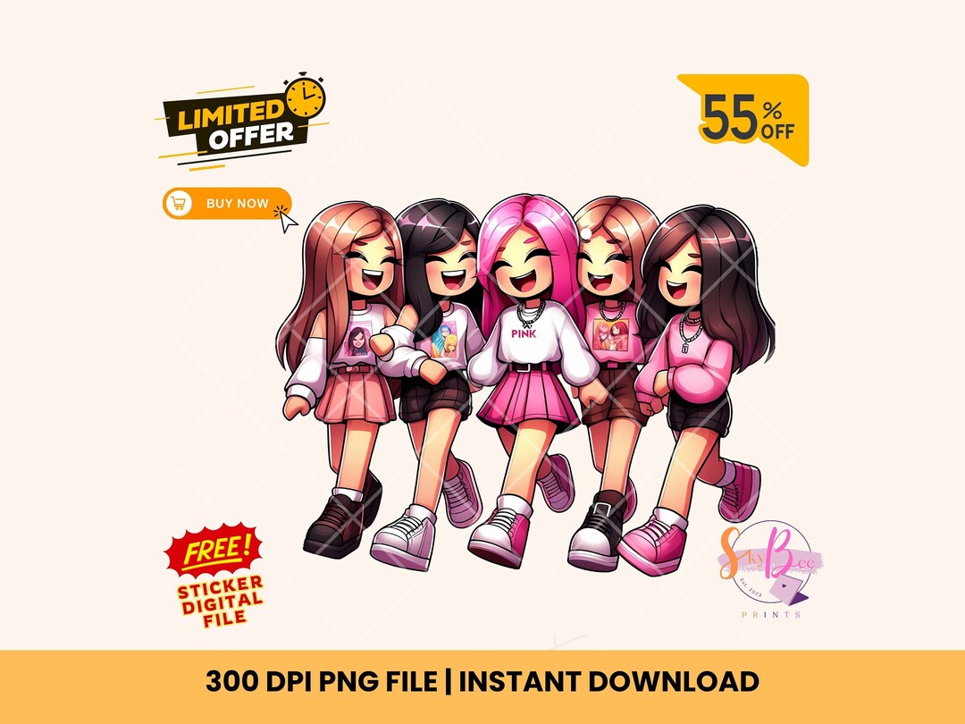 Gamer Girl PNG, Crew Gaming, Chibi Clipart, Sublimation Design, Trendy ...