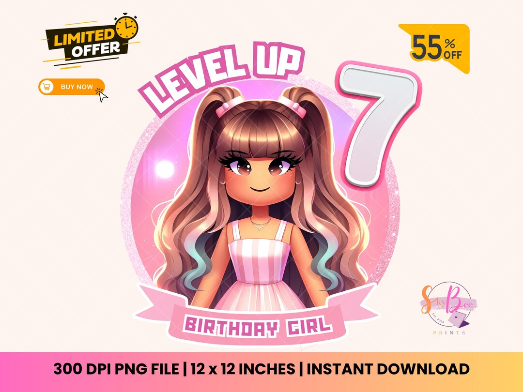 Roblox Birthday Png, Birthday Roblox, Roblox Sublimation, Roblox Girl ...