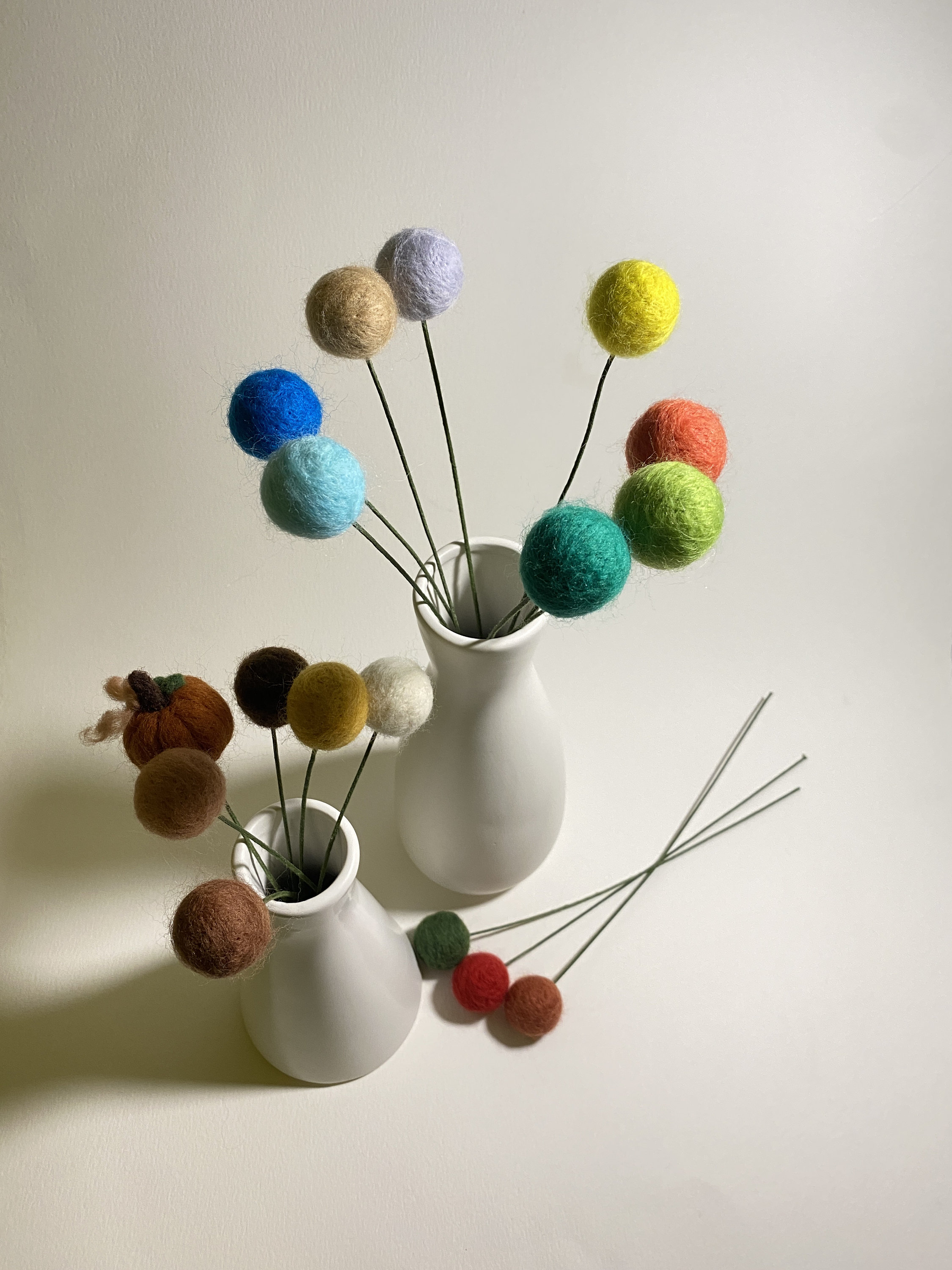 Felted Wool Ball Wool Needle Felt Ball Diffuser Wool Felting Ball Home ...