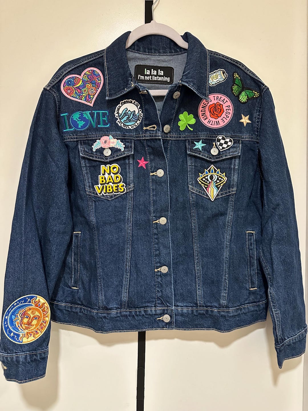 Rock Band Patch Jean Jacket Handmade & Curated One-of-a-kind. Wear Art ...