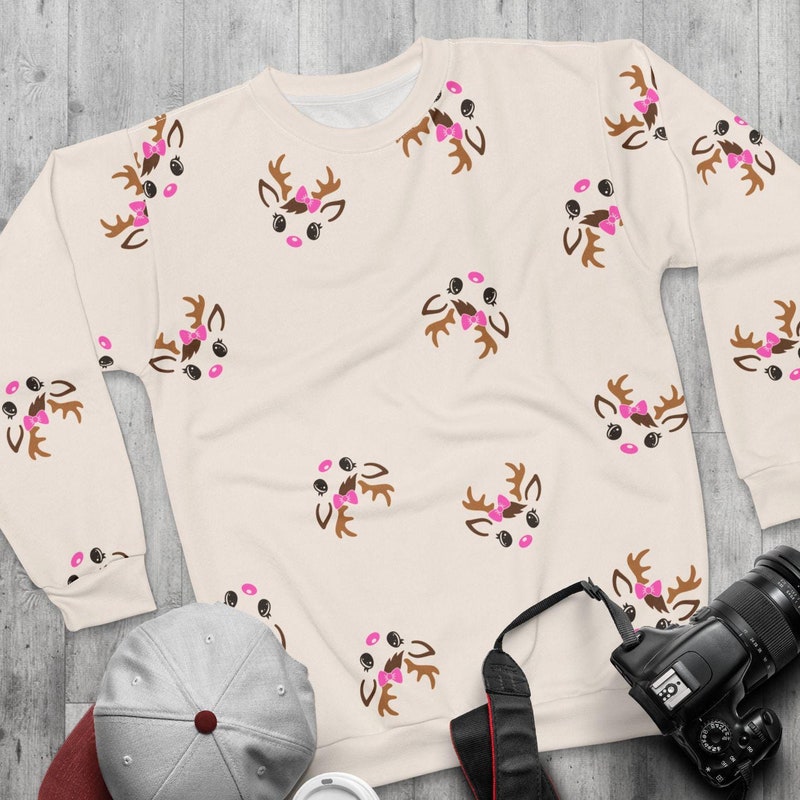 Reindeer Sweater - Etsy