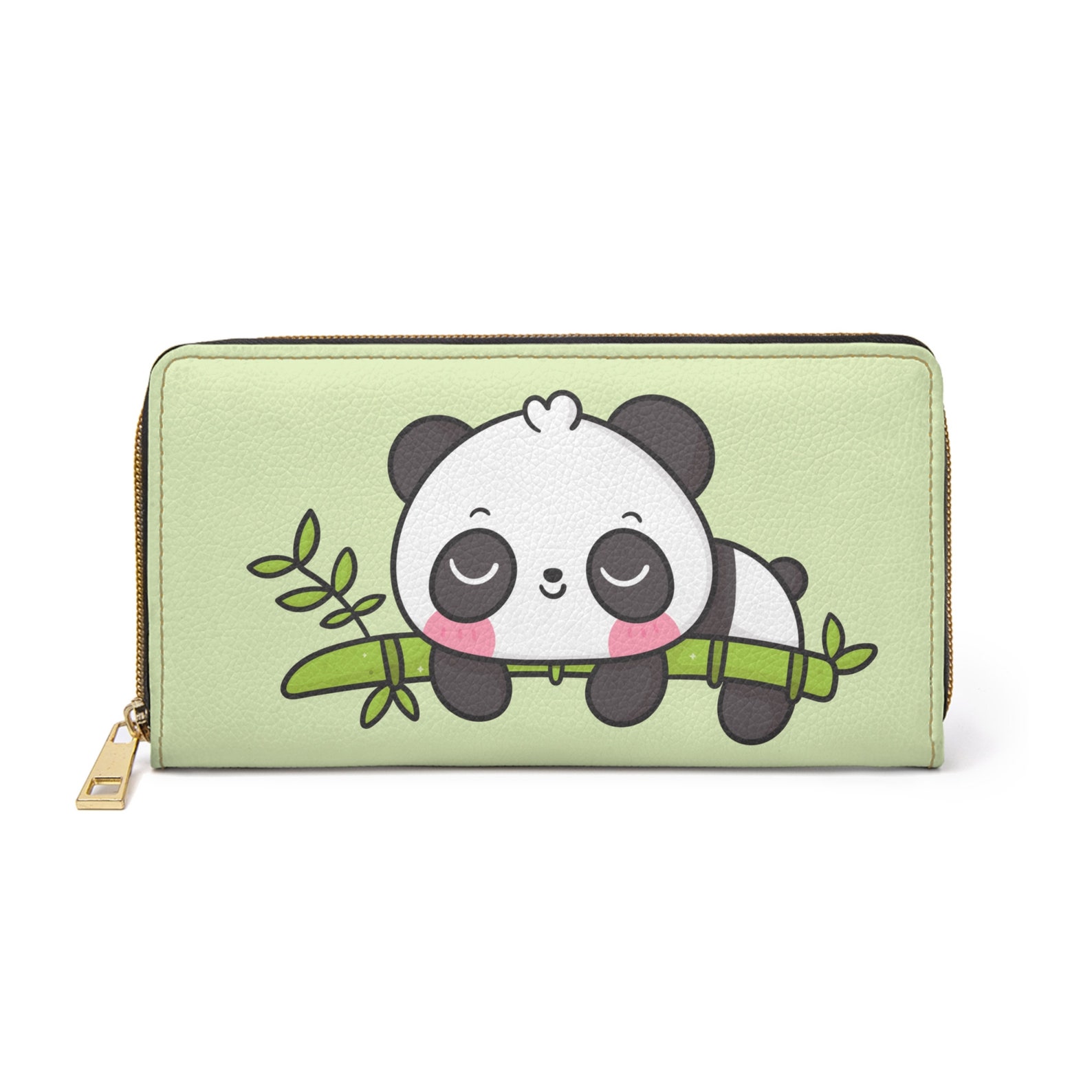 Kawaii Panda Wallet Cute Card, Zipper, Faux Leather - Etsy