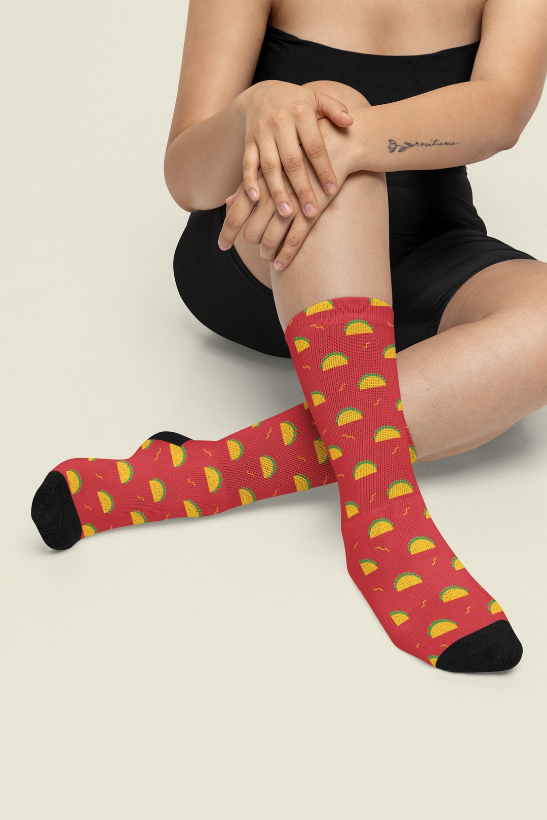 Taco Socks Fun Socks, Cute Kawaii Socks, Taco Socks Men's Women's ...