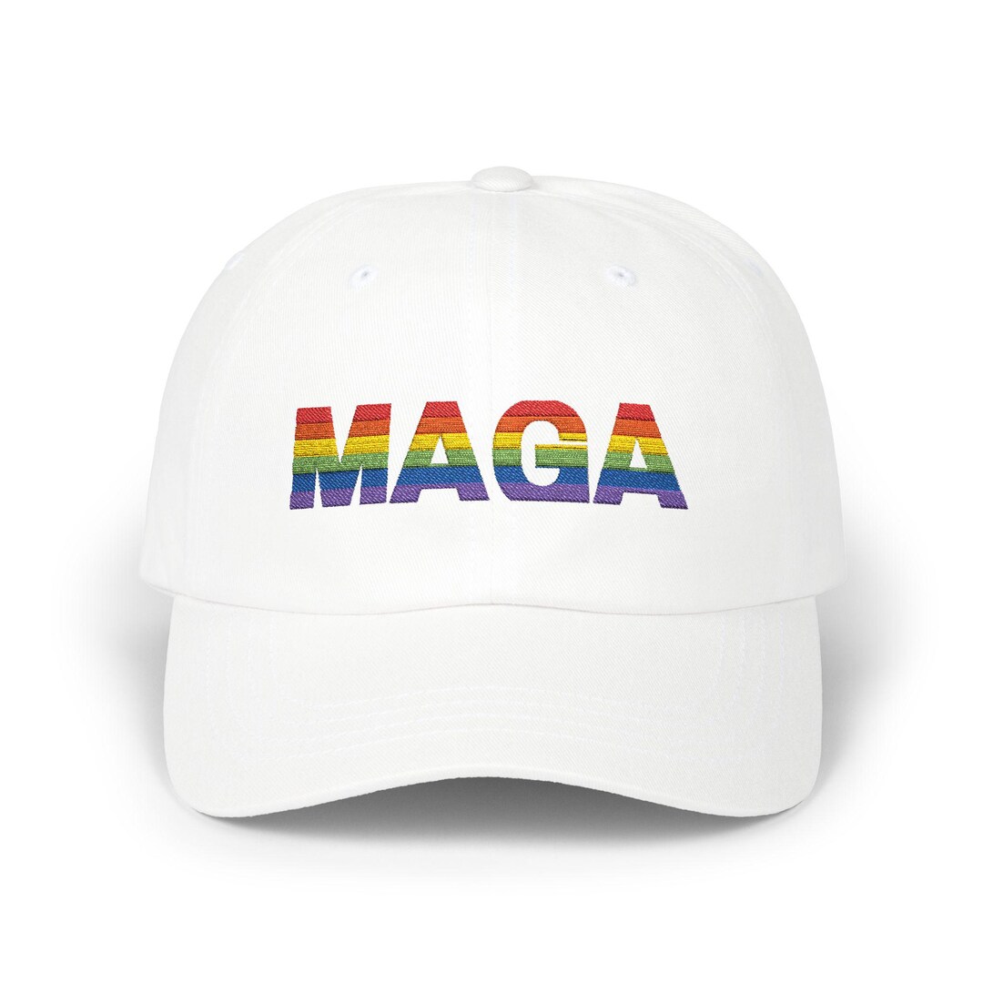 Rainbow MAGA Gay Again Hat: Embroidered LGBTQ+ Pride Cap - Etsy