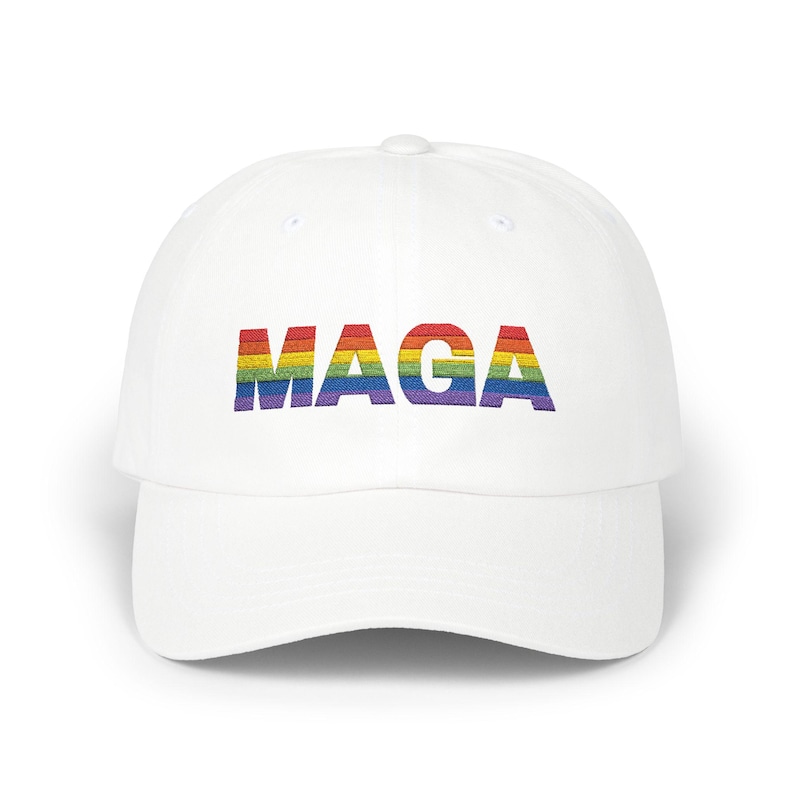 Rainbow MAGA Gay Again Hat: Embroidered LGBTQ+ Pride Cap - Etsy