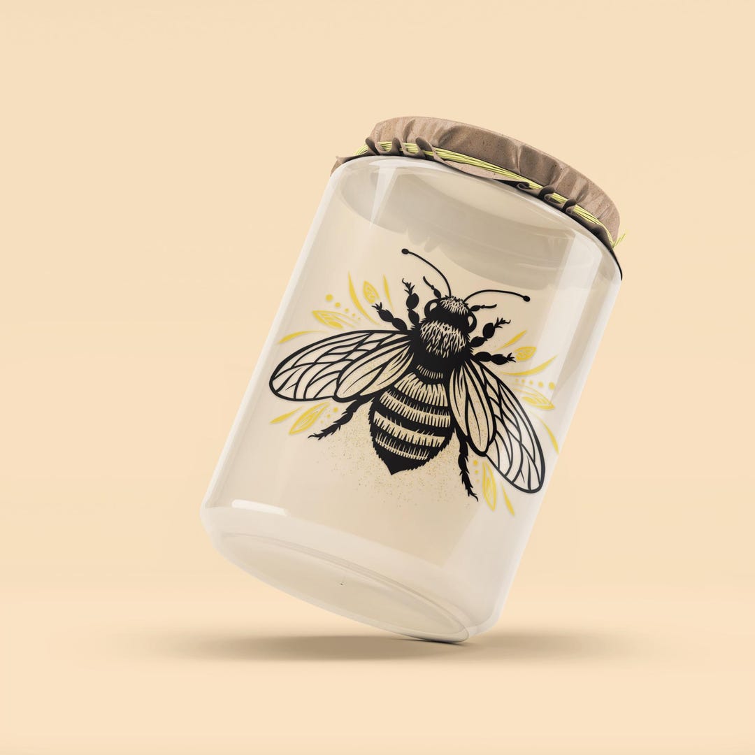 Honey Bee Pollen Clear Sticker Large Decal Outdoor Waterproof ...