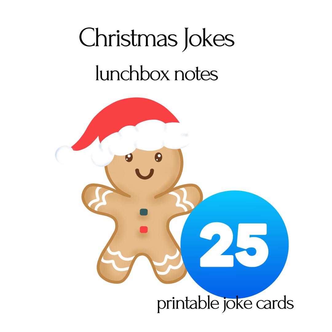 Christmas Jokes Printable Pdf, Lunch Box Notes, Holidays, Dad Jokes ...