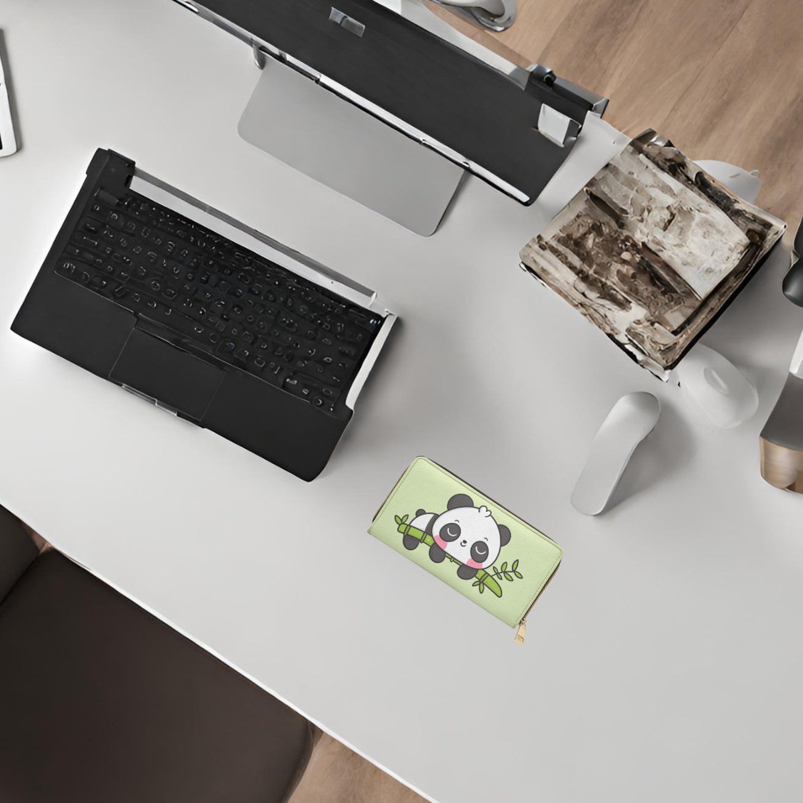 Kawaii Panda Wallet Cute Card, Zipper, Faux Leather - Etsy