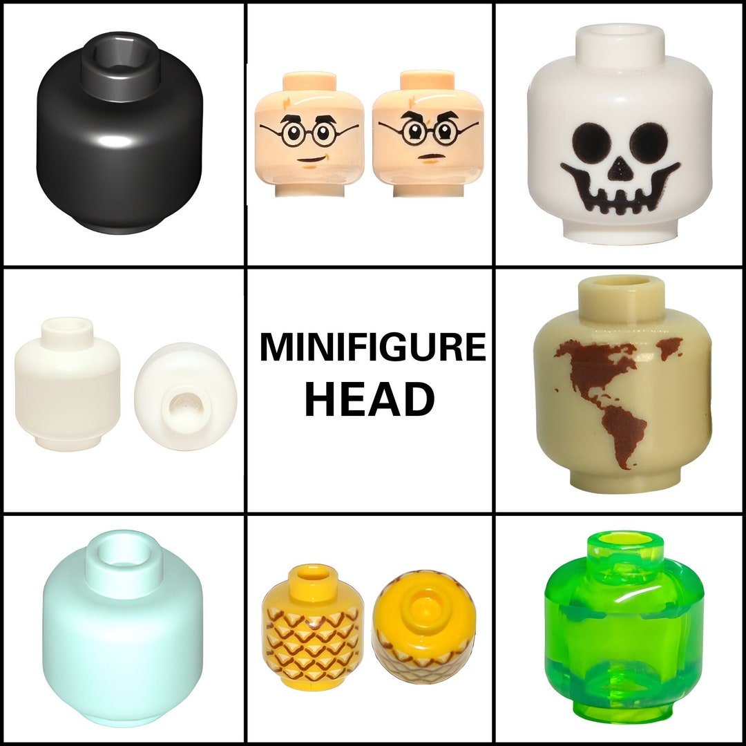 LEGO Minifigure Head Collection - Plain and Unique Designs - Etsy